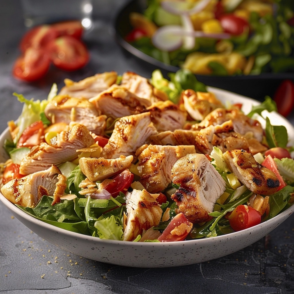 Salade César au poulet croustillant – Recette Fraiche
